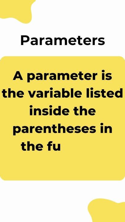 Parameters Vs Arguments Shorts Computerscience Softwareengineering