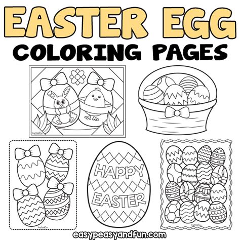 Easter Egg Coloring Pages 30 Printable Coloring Pages Easy Peasy