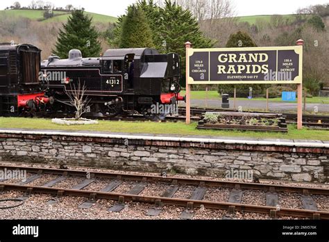 Lms Ivatt Class 2mt 2 6 2 Tank Engine No 41312 At Buckfastleigh On The South Devon Railway
