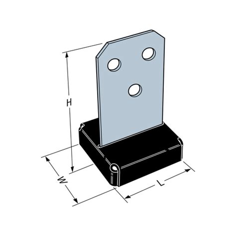 Simpson Strong Tie Concealed Post Base Suits 115 To 125mm Square