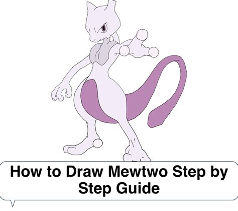 How To Draw Mewtwo Step By Step Artwork Path