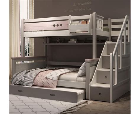 Двухъярусная кровать из сосны Суоми-3 с выдвижной кроватью купить в ...