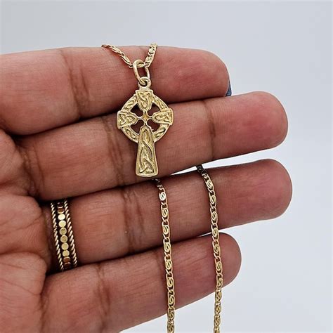 Celtic Cross Pendant Etsy