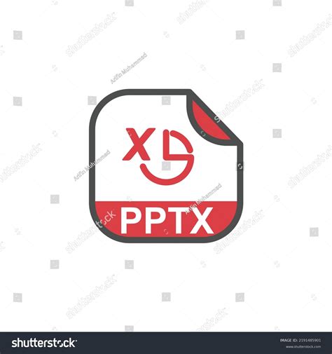 Pptx Format Extension Icon Symbol Presentation Stock Vector Royalty Free 2191485901 Shutterstock