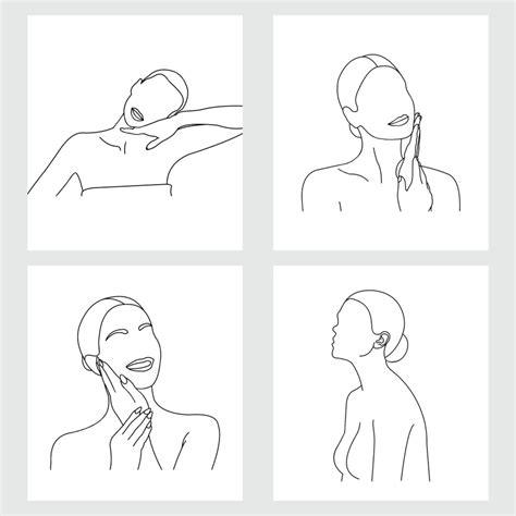 미녀 라인 아 트 선 벽 장식 Png 일러스트 및 벡터 에 대한 무료 다운로드 Pngtree