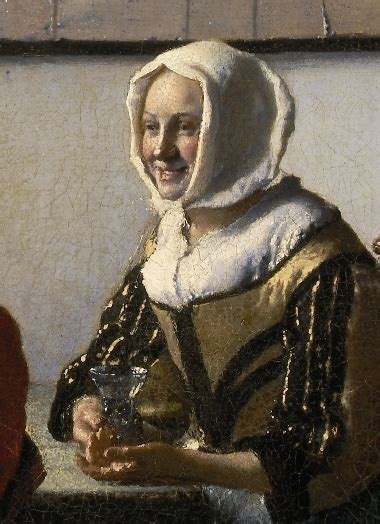 Details Of Vermeers Painting Technique Officer And Laughing Girl Vermeer Paintings Johannes