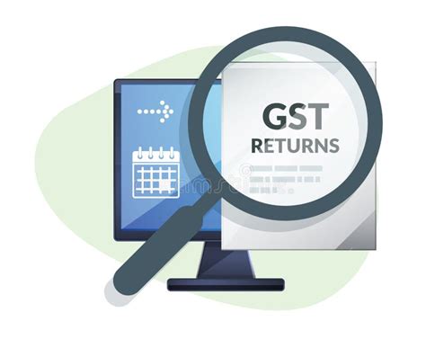 Gst Compliance Gstr 3b Return Filing Illustration Stock Illustration Illustration Of