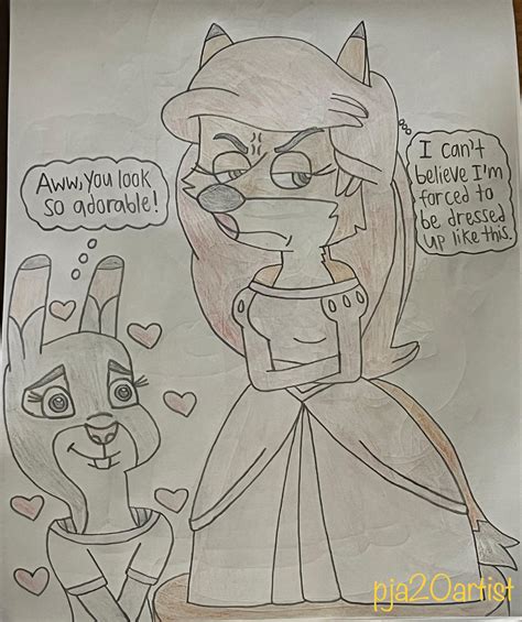 Nick Wilde As Princess Ariel By Pja Productions On Deviantart