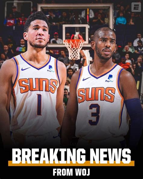 Adrian Wojnarowski on Instagram: “The Suns have a serious backcourt now — Devin Booker and Chris ...