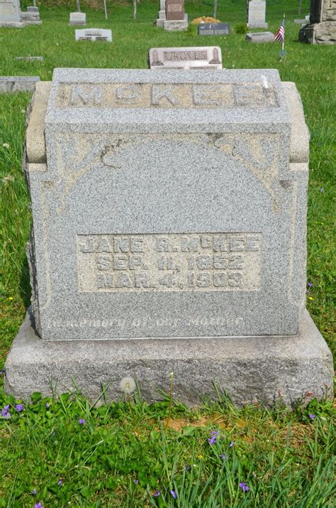 Jane Rebecca Misel Mckee 1852 1903 Memorial Find A Grave