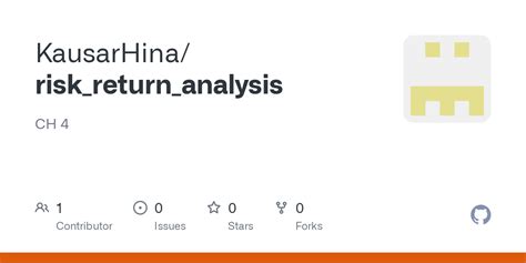 Github Kausarhinariskreturnanalysis Ch 4