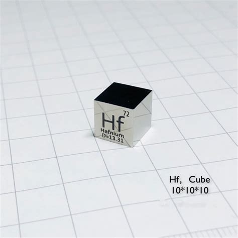 10mm Element Cube Of Hafnium Ljqmetal