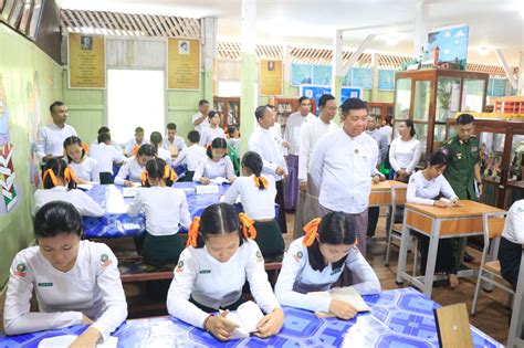 မွန်ပြည်နယ် ဝန်ကြီးချုပ် မော်လမြိုင်မြို့ရှိ စာကြည့်တိုက်များ ဖွံ့ဖြိုးတိုးတက်ရေးနှင့် စာဖတ်ရှိန