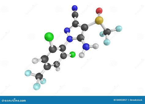 3d Structure Of Fipronil A Broad Use Insecticide Stock Illustration Illustration Of Spectrum