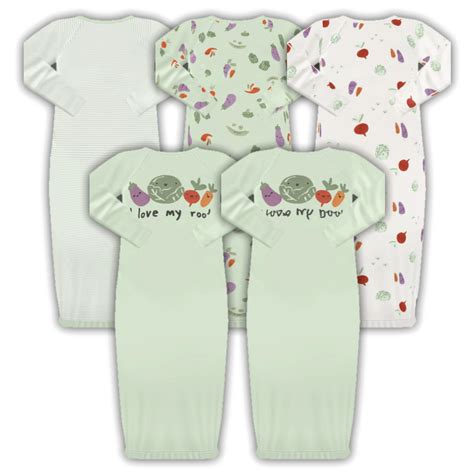 Infant Happy Veggie Sleep Gown The Sims 4 Create A Sim Curseforge
