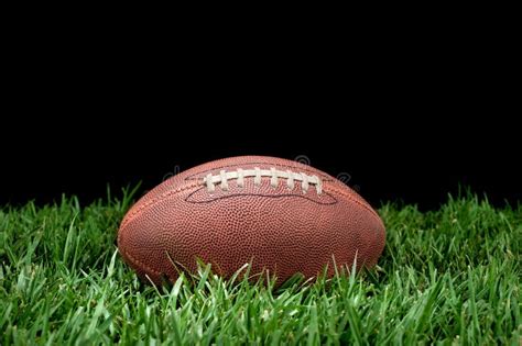Football In Grass Stock Image Image Of Gridiron Equipment 27768081