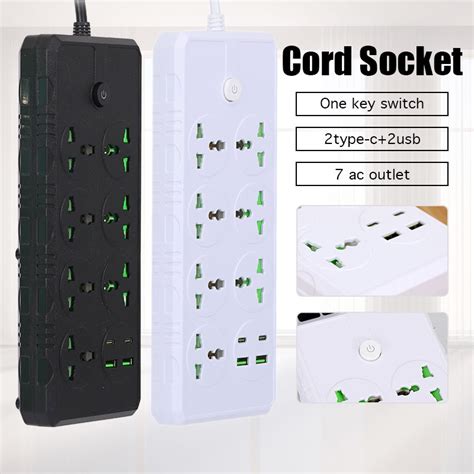 2 4 5 Power Socket Extension With Usb Ports 2 4 5m Cable Uk Plug