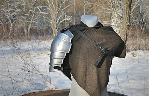 Steel Pauldron Single Pauldron Pauldron Larp Armor Etsy Ren Faire