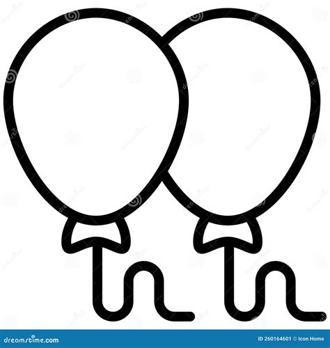 Contorno Vectorial De Globos Ilustración Del Vector Ilustración De