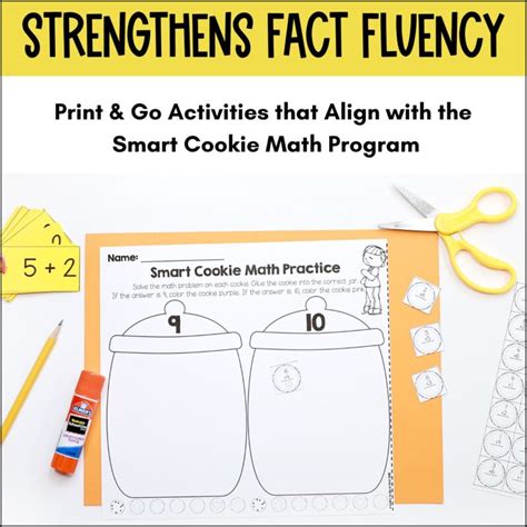 Smart Cookie Math Addition And Subtraction Printables Shop Lucky