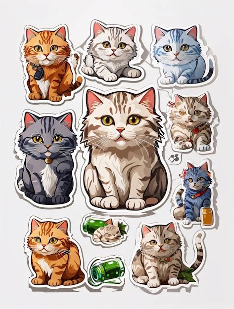Premium Ai Image Cat Stickers