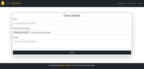 GitHub Agslz Egg News Aplicacion De Noticias Realizada Utilizando Java MySQL SpringBoot