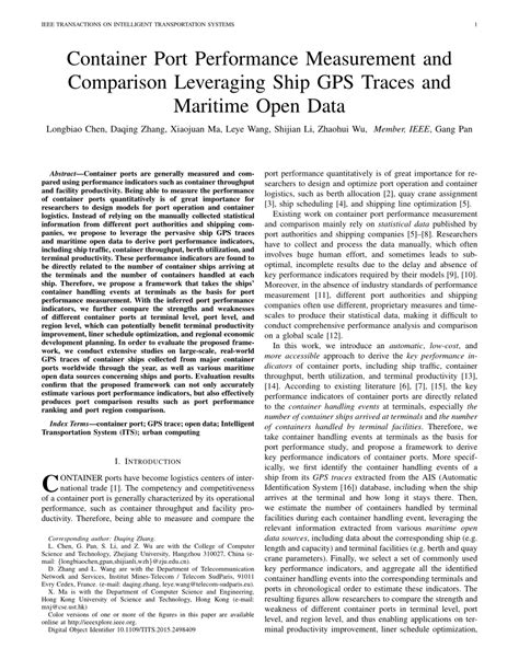 Pdf Container Port Performance Measurement And Comparison Leveraging