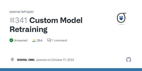 Custom Model Retraining Openai Whisper Discussion GitHub