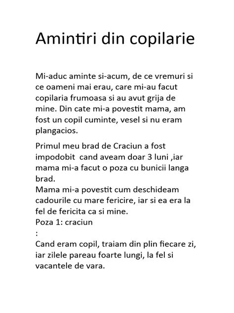 Amintiri Din Copilarie Pdf