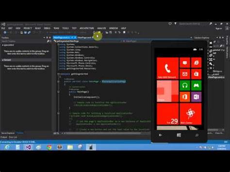 Getting Started With Windows Phone App C Computer Programming