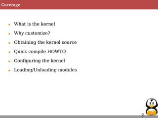 Kernel Configuration And Compilation Ppt