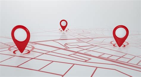 Premium Photo A Red Marker On A White Surface Shows A Map With A Red Marker Pointing To The Left