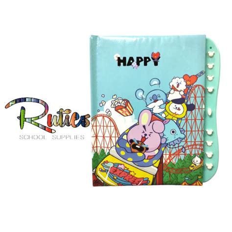 Bt21 Character Diary Notebook With Passcode Shopee Philippines