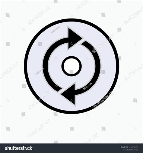 Rotate Icon Rotation Symbol Vector Stock Vector Royalty Free