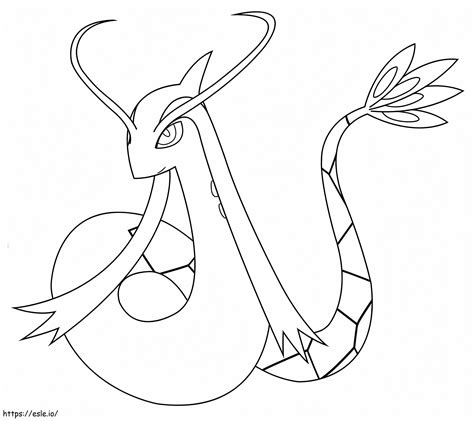 Free Milotic Pokemon Coloring Page