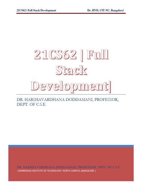 21cs62 Hvd Fullstack Lab Manual Pdf Web Server Internet And Web