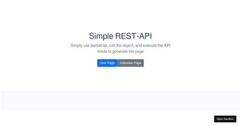 Simple RESTAPI Vue Codesandbox