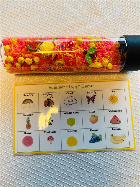 Sensory I Spy Bottlesmontessorii Spy Summer Sensory Bottlesensory