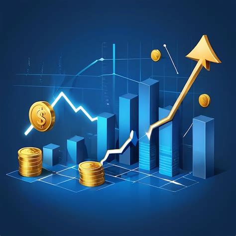 A Graph With A Graph Pointing Up And A Graph Pointing Up Premium Ai
