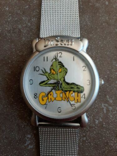 Vintage Dr Seuss The Grinch Tick Tocking Time Tickers Wrist Watch