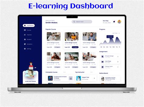 E Learning Dashboard On Behance