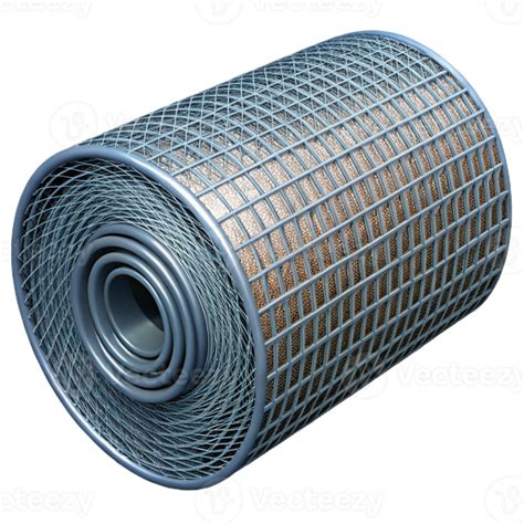 3d Render Cylindrical Filter Mesh 53811469 Png