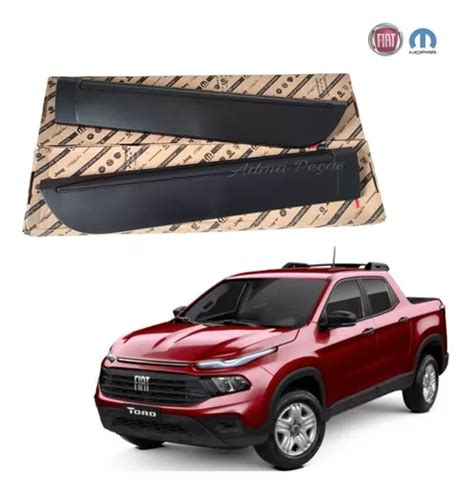 Par Moldura Friso Porta Traseira Fiat Toro Freedom 2017 2023 Frete grátis