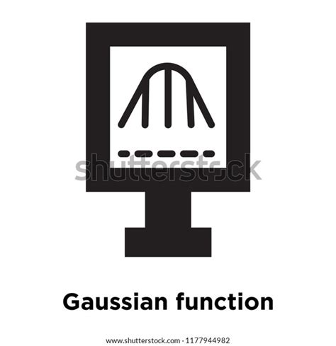 Gaussian Function Icon Vector Isolated On Stock Vector Royalty Free 1177944982 Shutterstock
