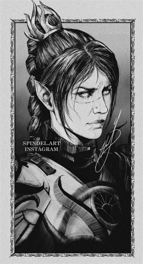 Shadowheart Finished Baldurs Gate Gate Game Art