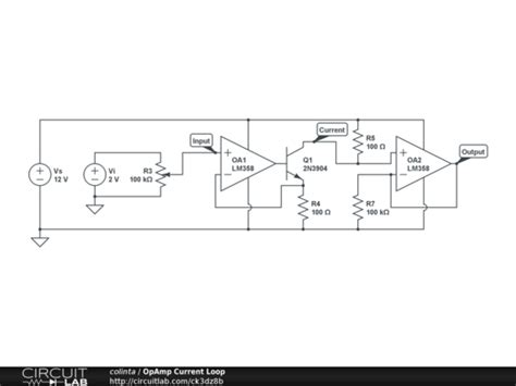 opamp current loop circuitlab
