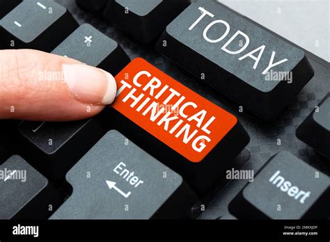 Sign Displaying Critical Thinking Business Approach Sequence Of Stages Of A Project Requiring