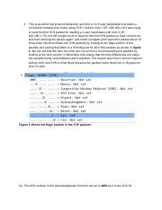 Analysis Of Tcp Connection Behavior And Network Routing Course Hero