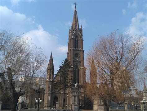 唯美的吉林市天主教堂 神圣浪漫的哥特式建筑