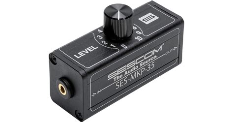 Sescom Inline Stereo Headphone Level Control With Trs Ses Mkp 35